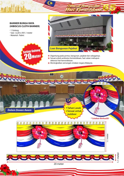 Banner Banting Bunga Raya 001 - EDU FLAG – Custom Flags & Quality ...