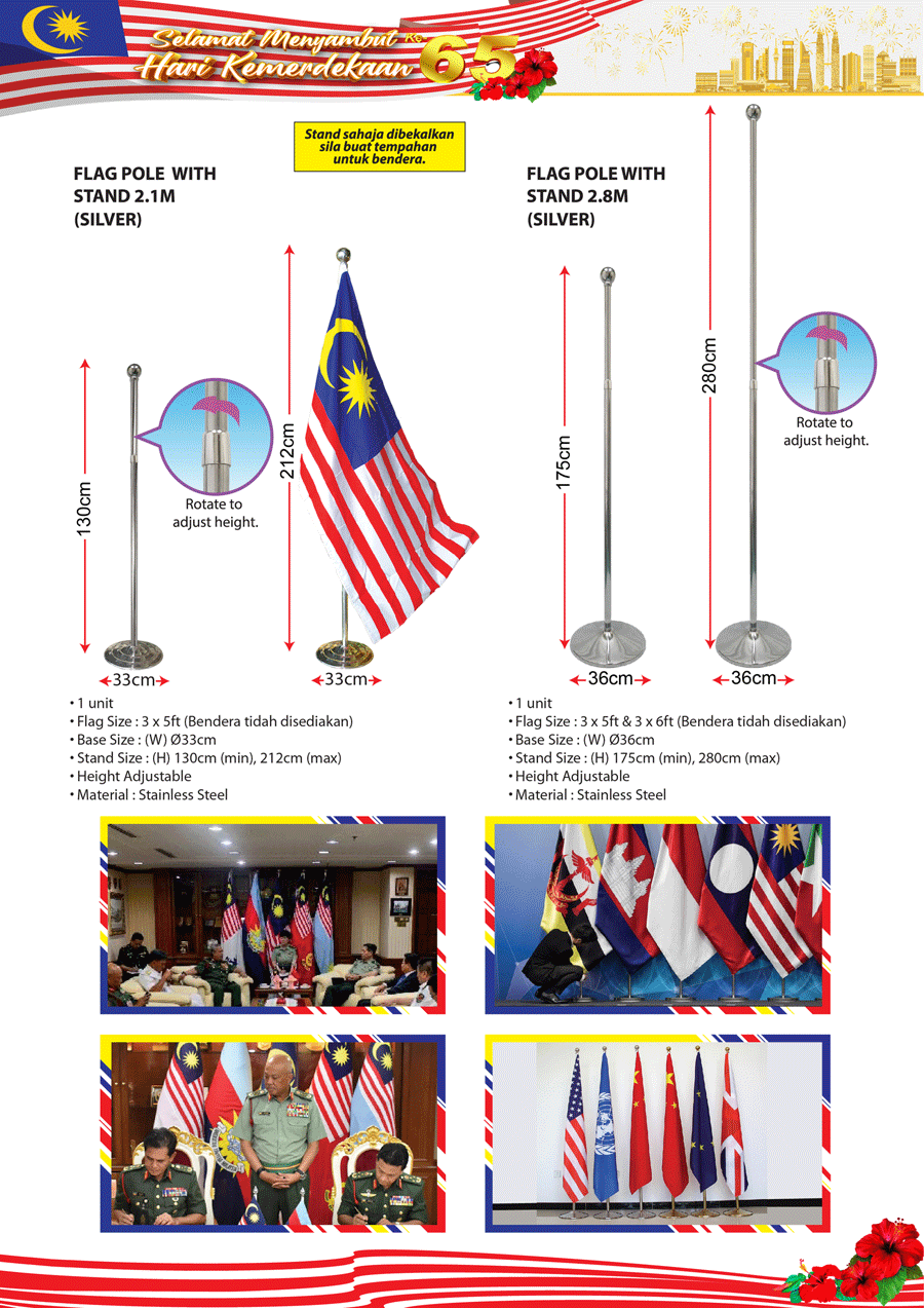 Flag Pole With Stand 001 - EDU FLAG – Custom Flags & Quality Printing ...